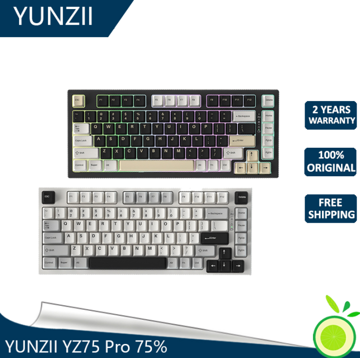 YUNZII YZ75 Pro 75% Hot Swappable Wireless Gaming Mechanical Keyboard ...