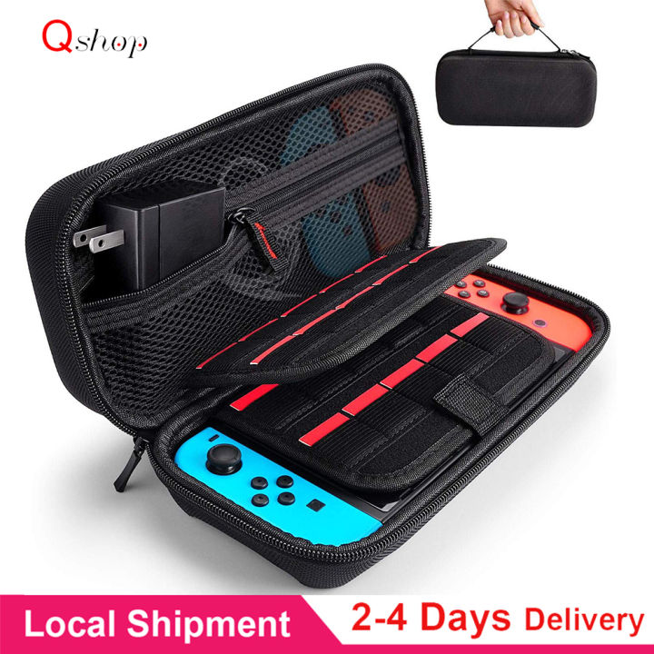 Nintendo Switch Case - Fit Original Charger AC Adapter - with 20 Game ...