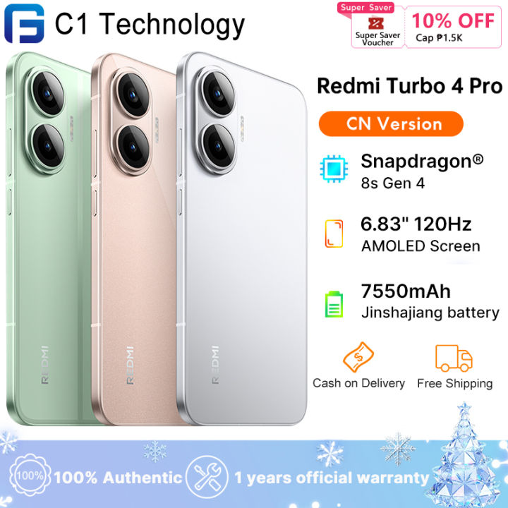Redmi turbo 4 pro 5G NFC 6.83”Smartphone Snapdragon 8s Gen 4 120Hz 50MP ...