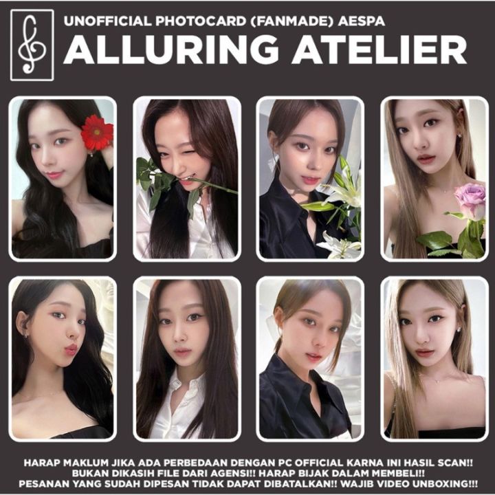 Kpop Aespa SM Special Small Card ALLURING ATELIER Random Card Star Card MD | Lazada