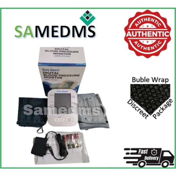 BP Adult Blood Pressure Monitor Digital Arm w/ (Voice) w/ Adaptor Sure ...