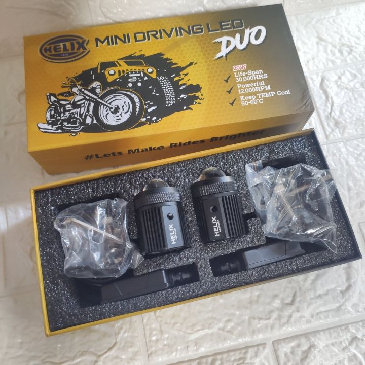 (2PCS) Helix Mini Driving Light LED V2 / V3 Duo / 3way switch | Lazada PH