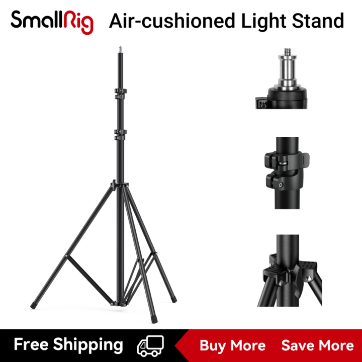 SMALLRIG Photography Light Stand 110"/9.2ft/280cm, Air-Cushioned ...