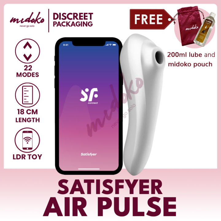 Midoko Satisfyer Dual Pleasure Air Pulse Cleetoris Stimulating Vibrator ...