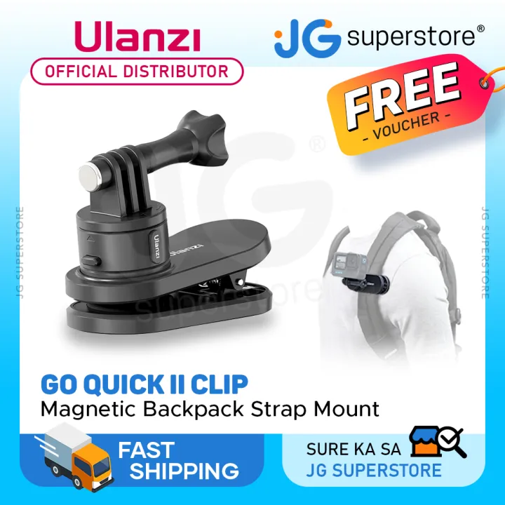 Ulanzi Go Quick II Magnetic Backpack Clip Strap Mount with Quick ...