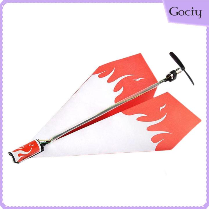 Gociy Folding RC Paper Airplane Model DIY Motor RC Plane for Kids Boys ...