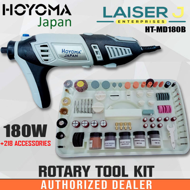 Hoyoma Rotary Tool Kit 180W +218 Accessories HT-MD180B •Laiser J ...
