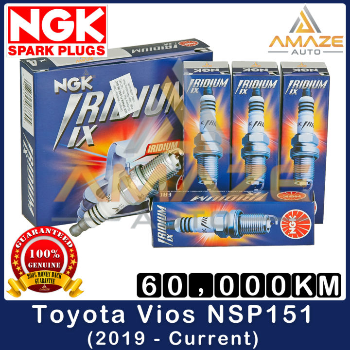 NGK Iridium IX Spark Plug for Toyota Vios NSP151 (2019 - Current) - 60 ...