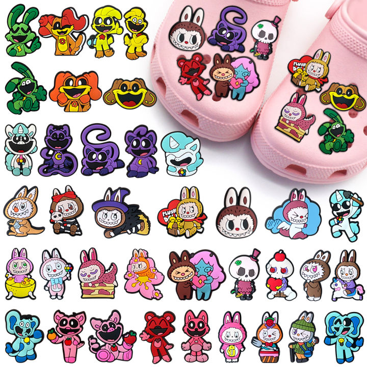 Hot 1PCS Jibz Cartoon Rabbit Monsters PVC Cute labubu Bunny DIY DogDay ...