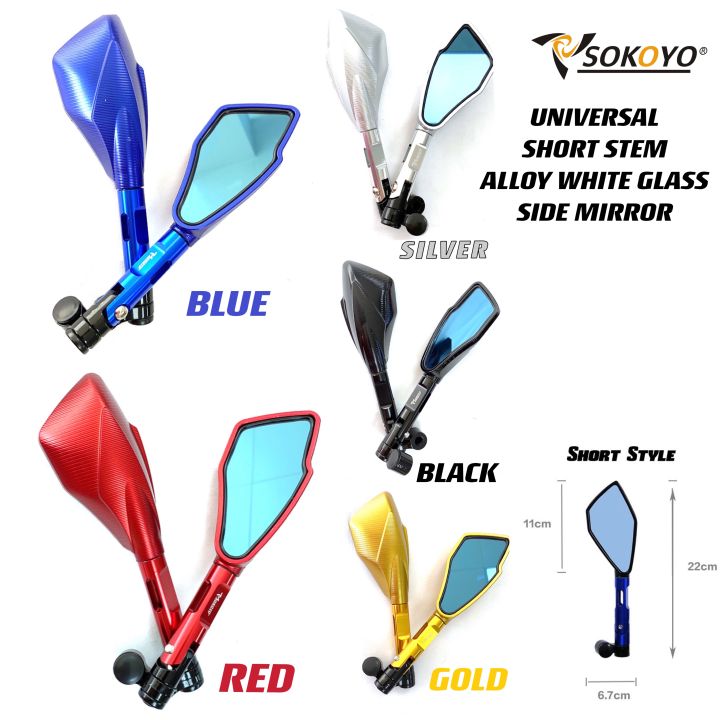 Yestar COD 1 pair Sokoyo Side Mirror Universal for any motorcycle HONDA ...