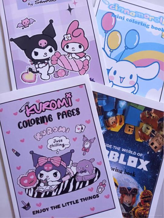 K-pop Hunters Roblox Kuromi and sanrio mini coloring book for lootbag ...