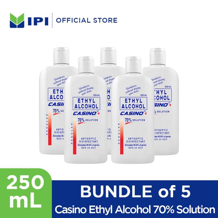 Casino Ethyl Alcohol 70% Solution 250ml [Bundle of 5] | Lazada PH