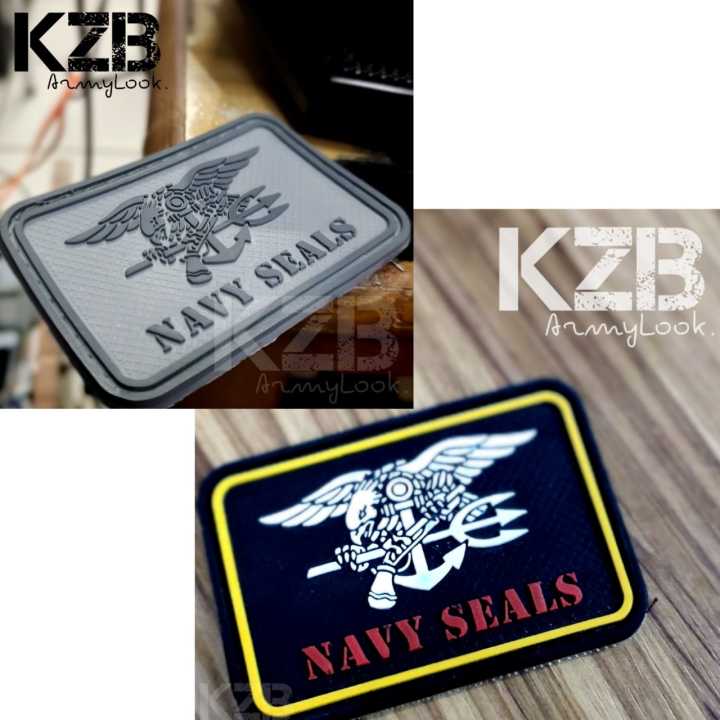 NAVY SEALS Patch Rubber Velcro | Lazada Indonesia