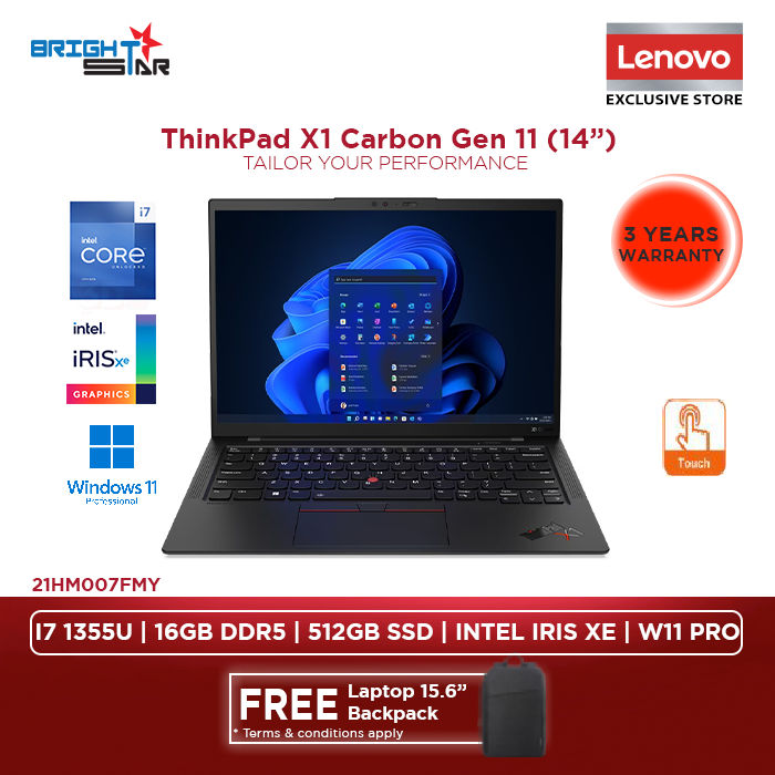 Lenovo Laptop ThinkPad X1 Carbon Gen 11 (14 Inch WUXGA IPS Touch ...