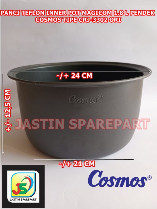 PANCI TEFLON INNER POT MAGICOM 1.8 L PENDEK COSMOS TIPE CRJ-3302 ORI ...