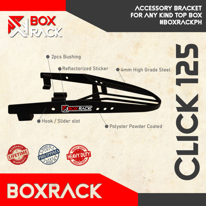 Boxrack Bracket for Honda Click 125/150 Powder Coated Heavy Duty ...