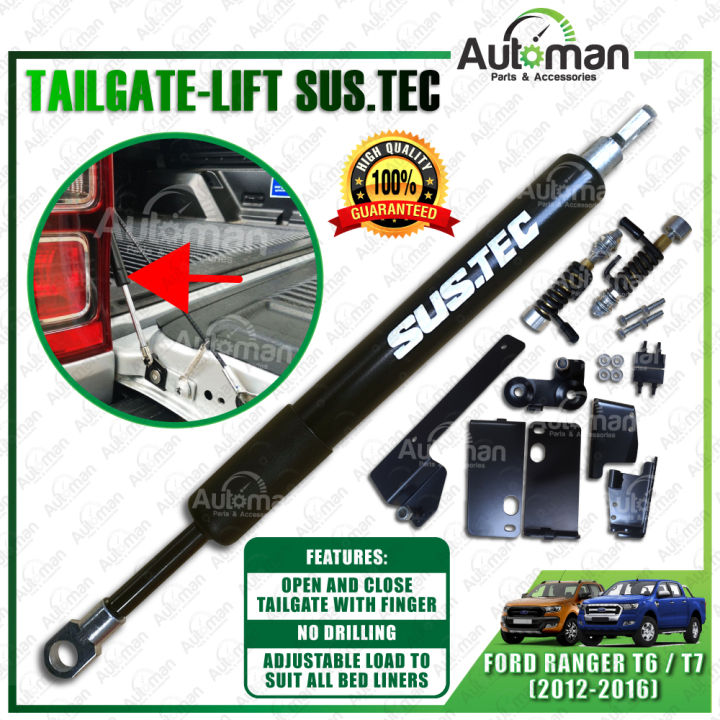 Ford Ranger T6 T7 2012 - 2016 Sustec Easy Up & Down Rear Trunk Tailgate ...