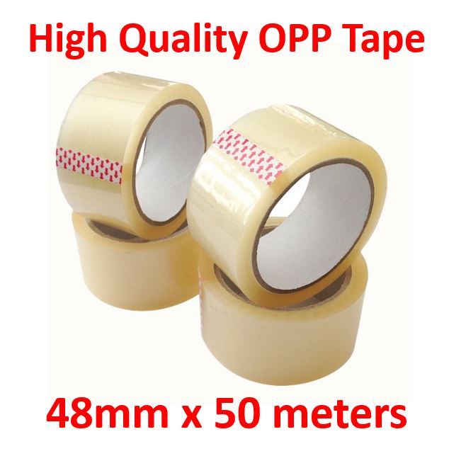 High Quality OPP Tape / Clear Tape / Carton Packing Tape clear tape 48mm x 50m | Lazada Singapore