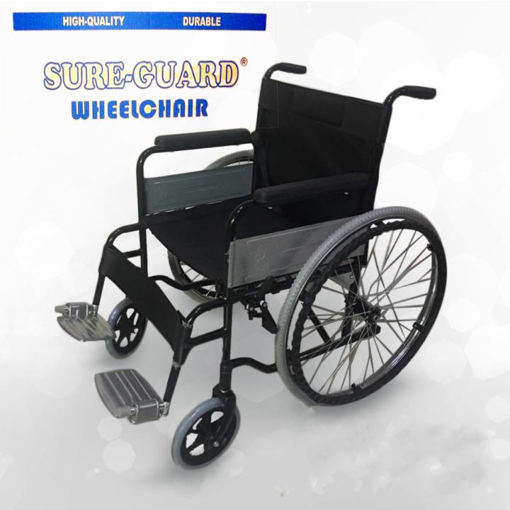 SURE-GUARD HEAVY DUTY FOLDABLE STANDARD WHEELCHAIR | Lazada PH