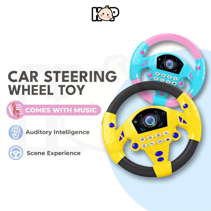 【Sound Recognise】Car Steering Toys Steering Wheel Toy Car Mainan Baby Steering Toys Kids Baby ...