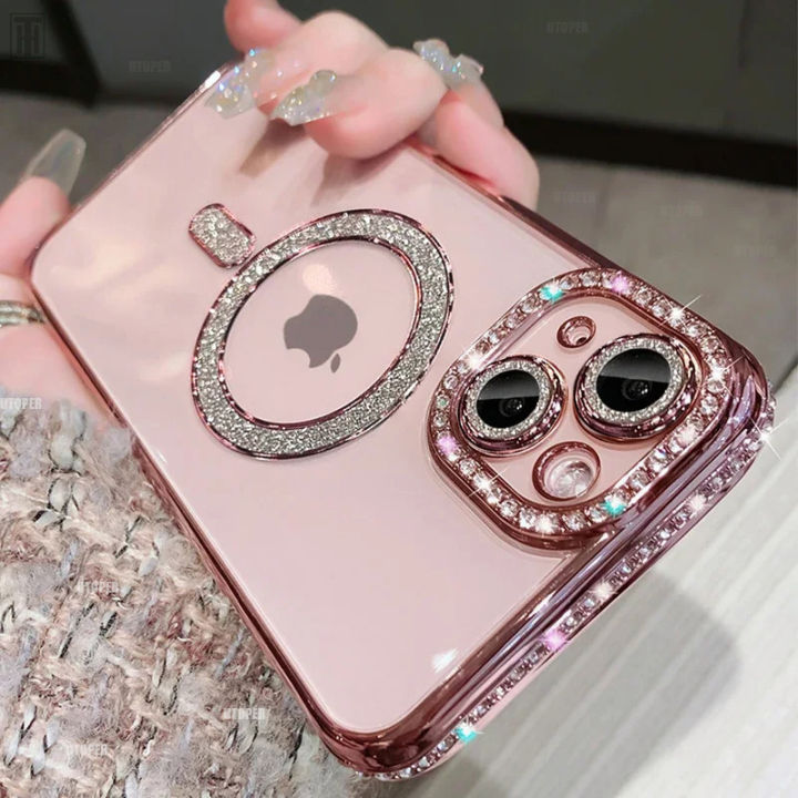 Luxury Crystal Diamond Clear Case For iPhone 15 16 11 12 13 14 Pro Max ...