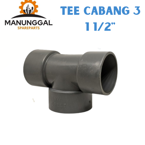T / Tee GREST 1 1/2" inch AW Cabang 3 - FITTING PIPA PVC 1 1/2 inci ...