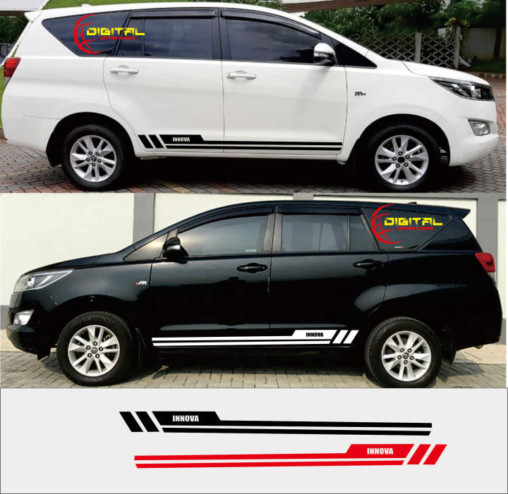 stiker mobil innova sticker toyota innova reborn allnew side body ...