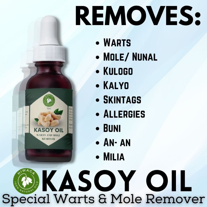 🔥Pure Kasoy Organic Oil 15ml Original Mabisang Pantanggal ng ...