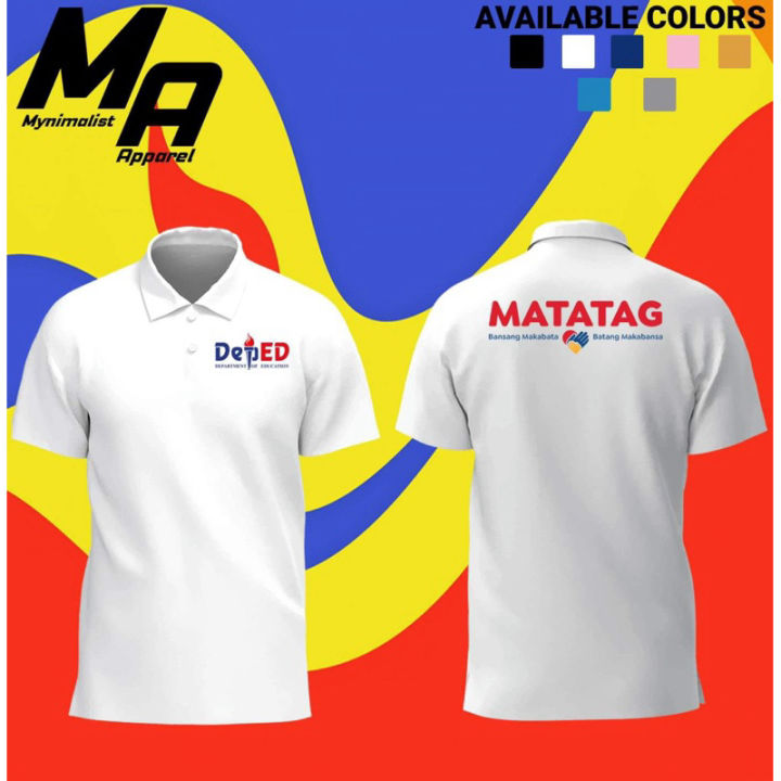 Deped Matatag Alternative Uniform Polo Education Yalex Brand - Unisex ...