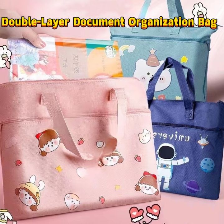 Document File Folder School Expandable Portable Document Storage Bag ...