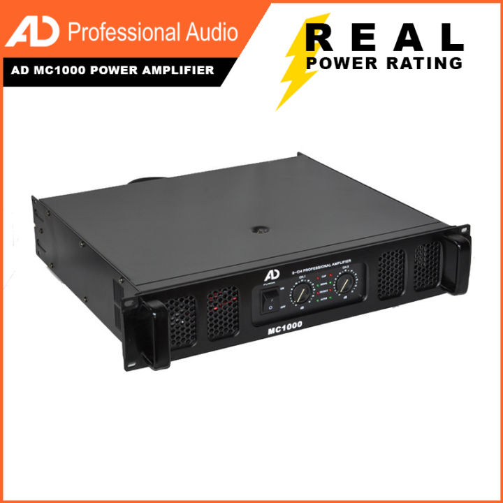 AD MC1000 Series Professional Power Amplifier RMS 350W X 2 8OHMS REAL ...
