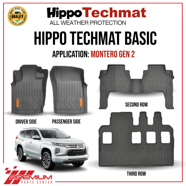Hippo Techmat Basic Deep Dish Matting for Mitsubishi Montero Gen 2 2008 ...