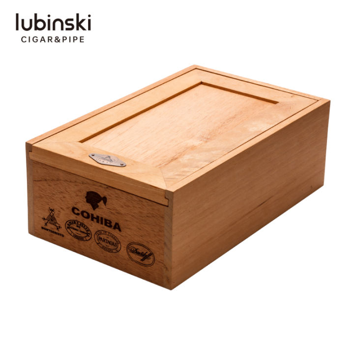 Lubinski Ciga Melizer Box Imported Spanish cedar Log humidor Box ...