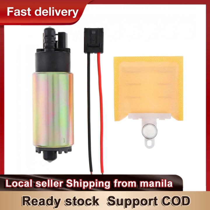 Universal 12V 255LPH Auto High Flow Electric Fuel Pump with Filter ...