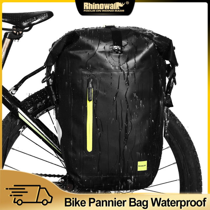 Rhinowalk Bicycle Pannier Bag 25L Large Capacity Waterproof Bicycle ...