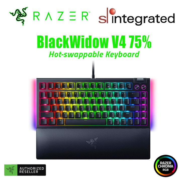 Razer BlackWidow V4 75% Hot-swappable Mechanical Gaming Keyboard ...