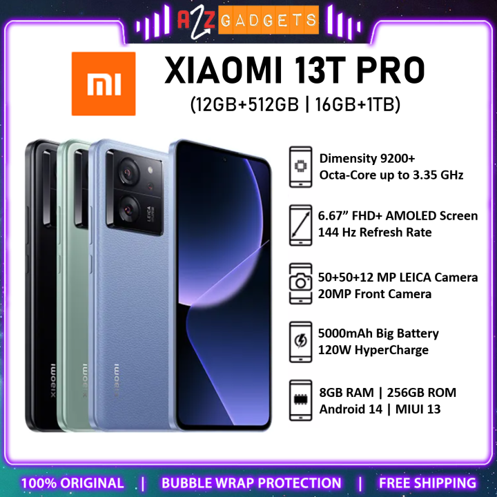 Xiaomi 13T Pro (12+512GB | 16+1TB) Leica professional optical lens ...