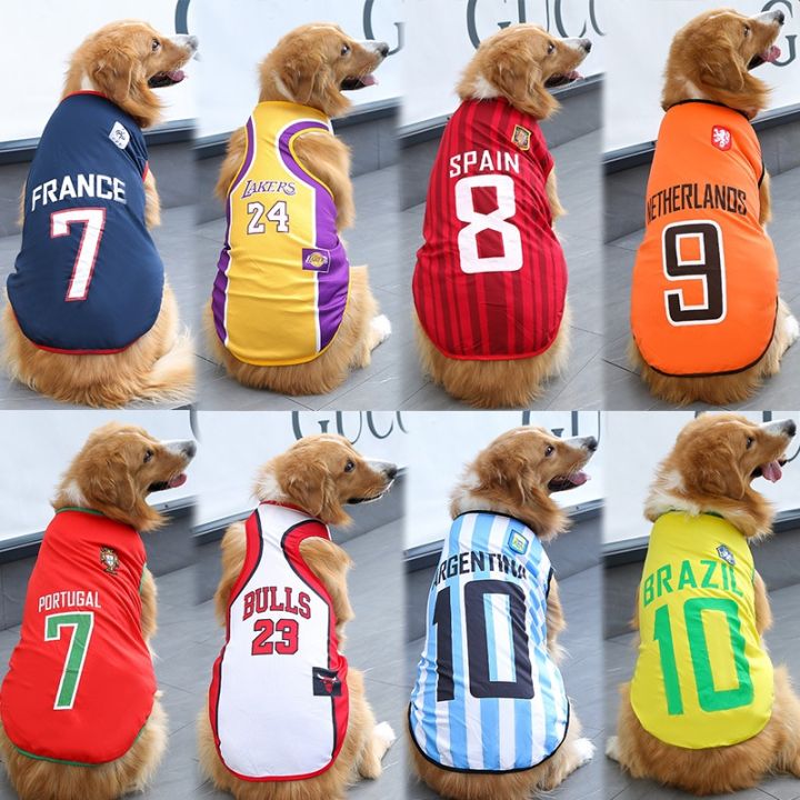 Dog Mesh Vest Pet Clothes Basketball Team Dog Jersey Pet Vest Small Big Dog Clothes XS-6XL | Lazada