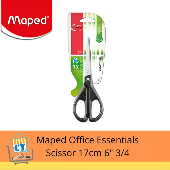 468010 Maped Office Essentials Scissor 17cm 6" 3/4 | Lazada PH