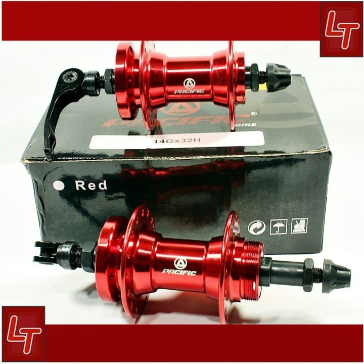 Hub Freehub PACIFIC 32 Lubang Disc Drat Nap Sepeda Sixbolts Merah HUB ...