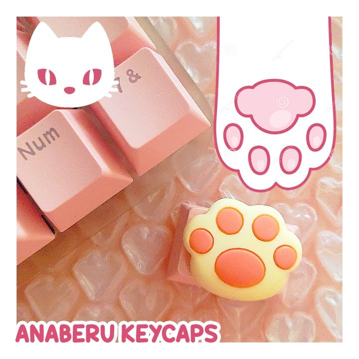 Cute Cat Paw TAB Keycaps For Mechanical and Gaming Keyboards | Lazada PH