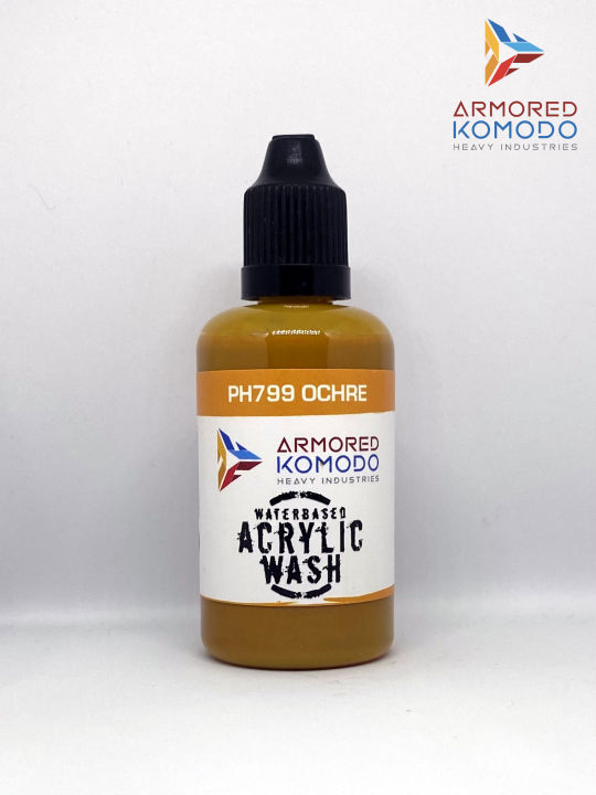 Ochre Waterbased Wash PH799 50ml Armored Komodo Waterbased Acrylics | Lazada PH