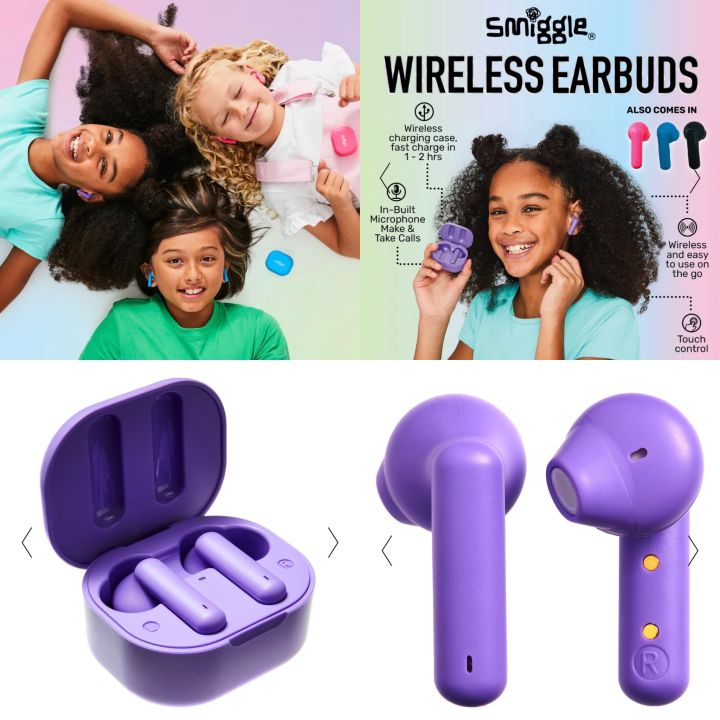 ใหม่! หูฟังไมค์ในตัว ไร้สาย ระบบบลูทูธ Smiggle Wireless Ear buds แท้จาก ...