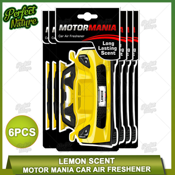 PN - MotorMania Lemon Car Air Freshener Perfume Scent Car Hanging ...