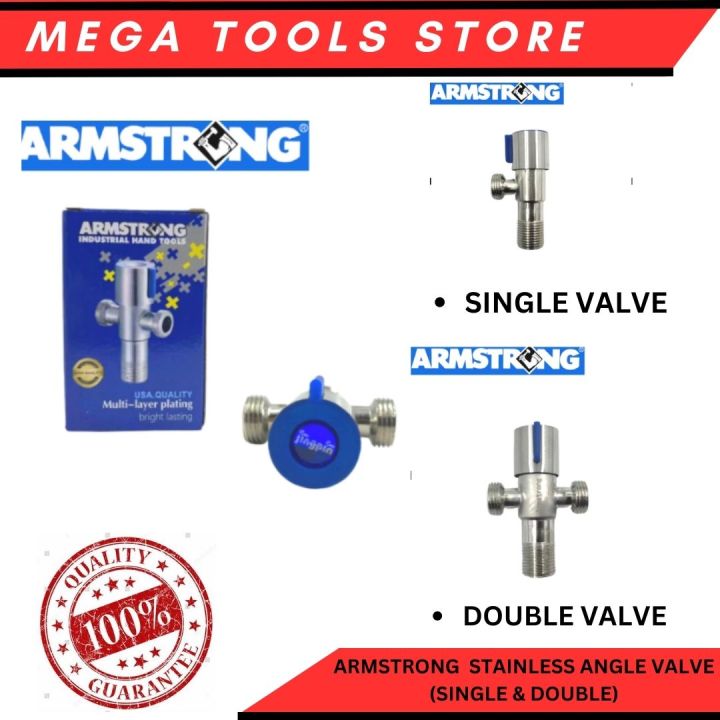 ARMSTRONG Angle Valve (Single & Double) 304 Stainless | Lazada PH