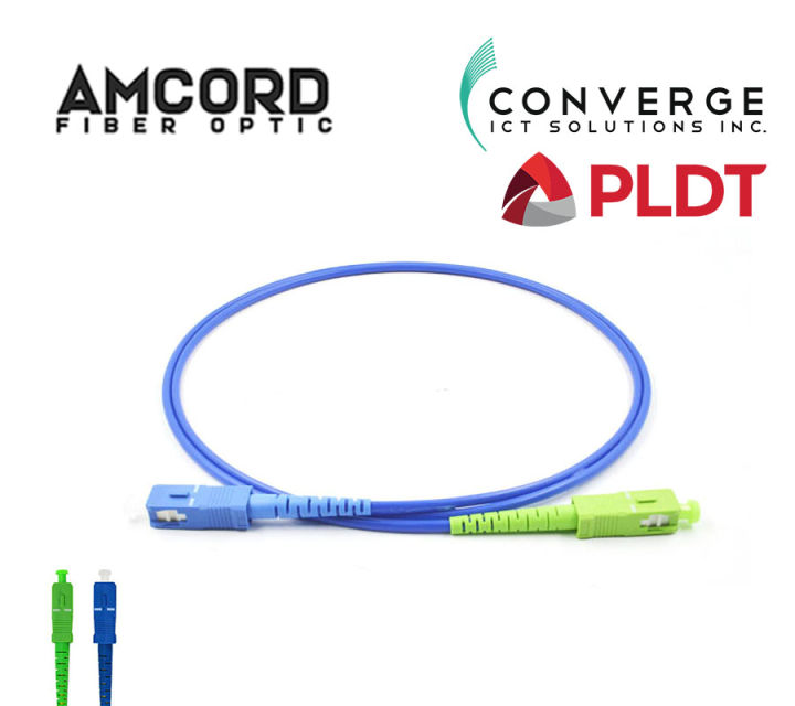 ARMORED Converge APC to UPC (blue to green) Fiber Optic Patch Cord ...