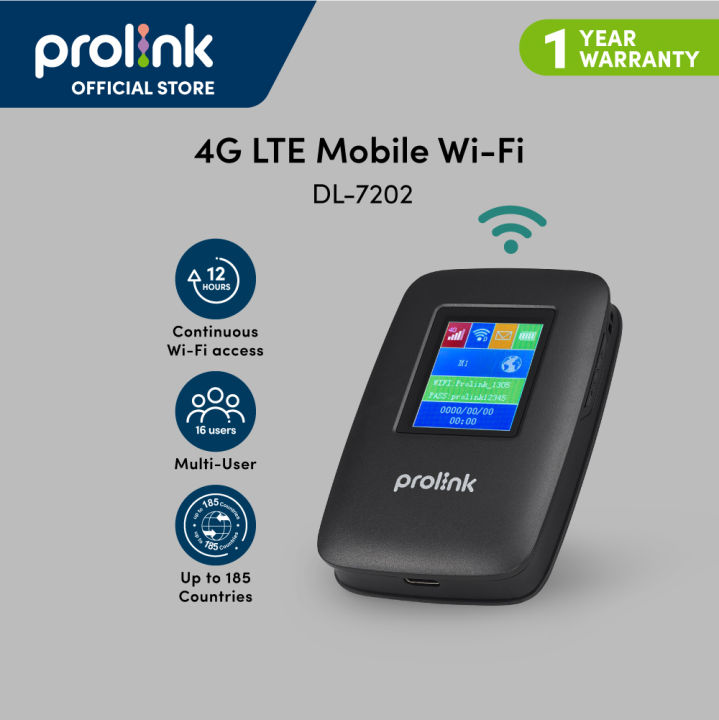 Prolink Pocket Wifi DL-7202 4G LTE can connect 16 users | Openline ...