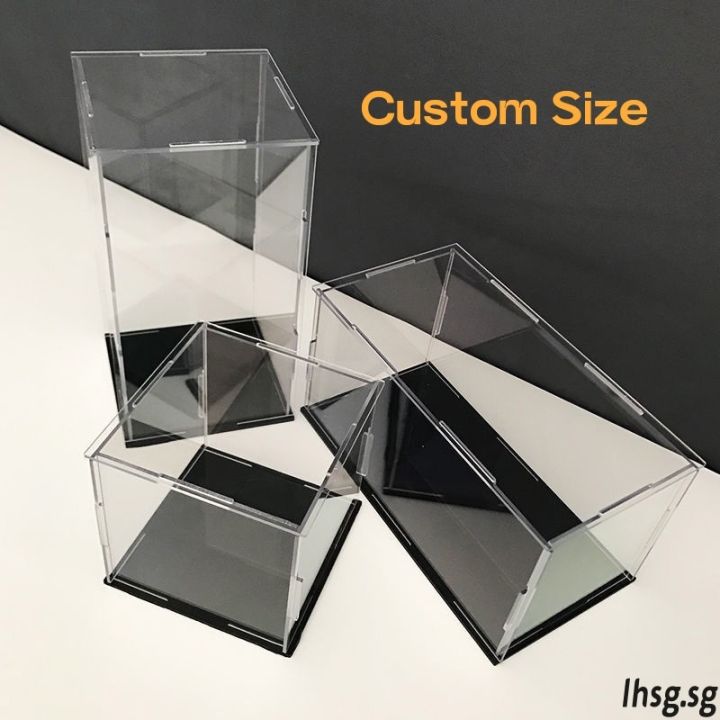 LHSG Multi-sized Acrylic Display Box Lego Minifigure Display Case Rack ...