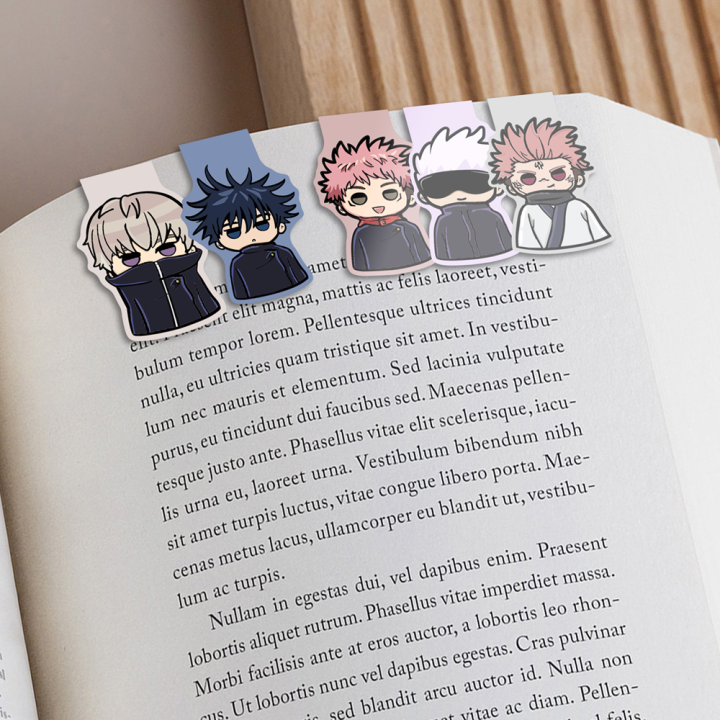 Jujutsu Kaisen Chibi Magnetic Bookmark | Itadori Sukuna Megumi Gojo ...