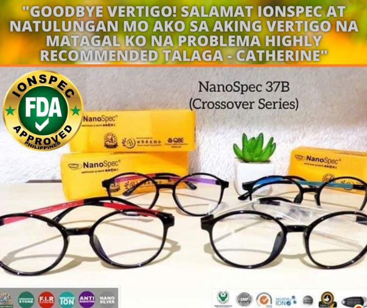 MGI Medical Device Eyewear IONSPEC NANOSPEC M37 M38 for Vertigo Pugita myopia atbp | Lazada PH